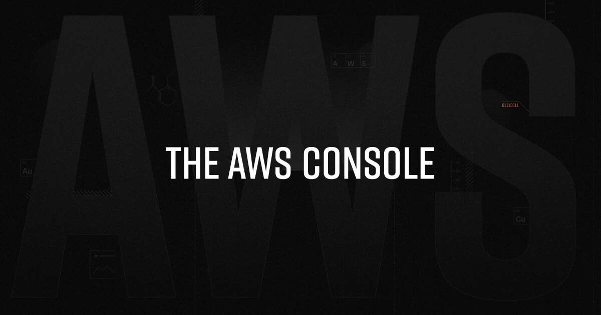 The AWS Console